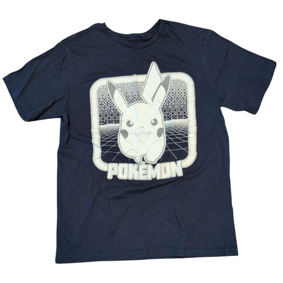 Pokemon | Shirts & Tops | Pokemon Navy And White Pikachu Graphic Tee ...
